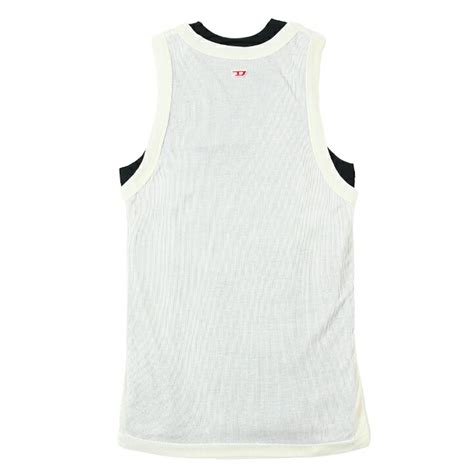 【楽天市場】 Diesel ディーゼル メンズ ワンポイントdロゴワッペン 重ね着 ストレッチ レイヤードタンクトップ【t Doubly】【サイズm】【ホワイト】die M T F4 50a