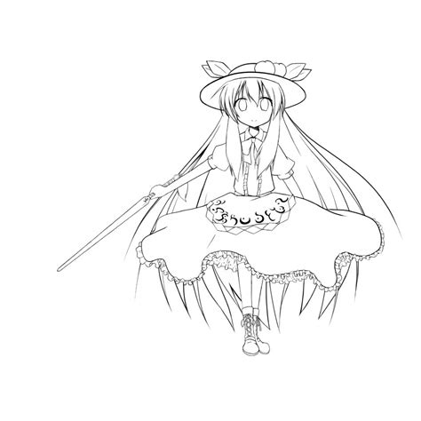 Hinanawi Tenshi Touhou Drawn By Tobi Nekomata Homara Danbooru
