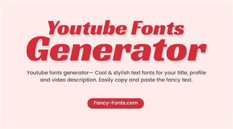 Youtube Fonts Generator ️ Copy And Paste Text Fonts For Youtube ️