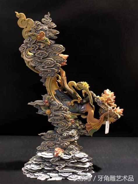 猛獁象牙作品館藏級飛天獲得天工獎大師翁虹斌老師作品 每日頭條