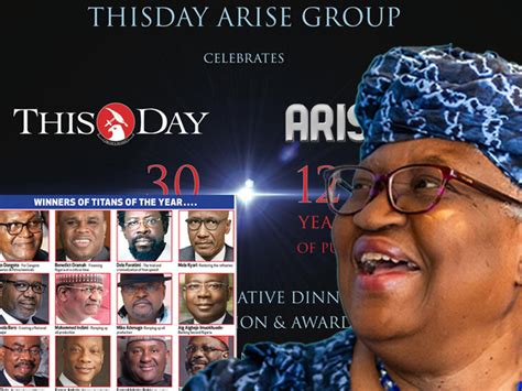 Ngozi Okonjo Iweala Named Thisday Woman Of The Year Dangote Oramah