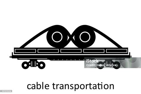이름으로 케이블 교통 하는 철도 운송 화물 운임 수송 운송입니다 측면 보기 절연 벡터 일러스트 레이 션 계절에 대한 스톡 벡터 아트 및 기타 이미지 Istock