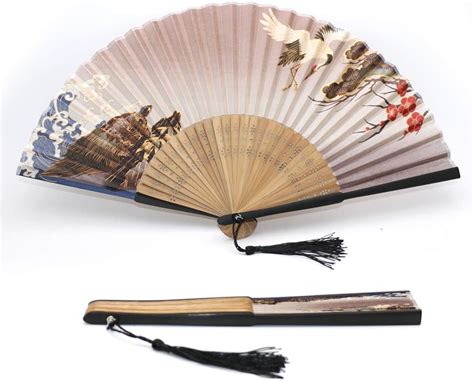 1sourcetek Silk Hand Held Fan 827 Inches 21cm Hand Fans For Women