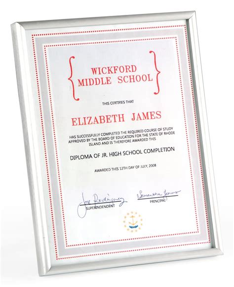 Silver Document Frame For Table Or Wall 8 5 X 11