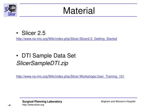Ppt Slicer Tutorial 4 Module Dtmri Data Sample Slicer Dti