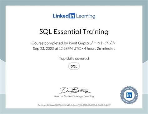 punit gupta プニト グプタ on linkedin certificate of completion