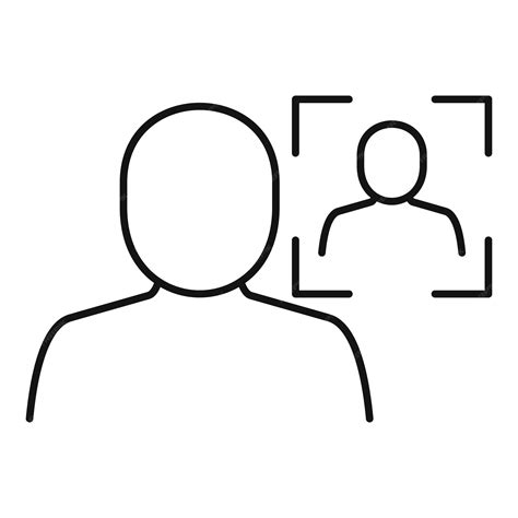 Premium Vector Biometric Face Authentication Icon Outline Biometric
