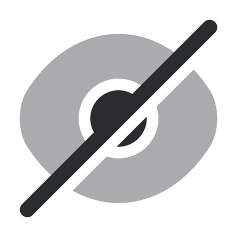 Eye Slash User Interface And Gesture Icons