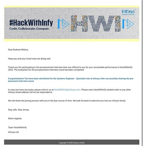 rudresh mishra on linkedin infosys hackwithinfy2020