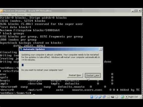 Core Microcore Tinycore Linux Manual Command Line Install Youtube