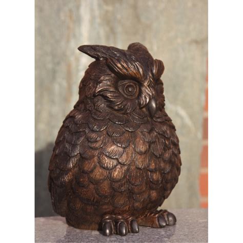 Eule Kauz Bronze Figur Bronze Bronze Figuren