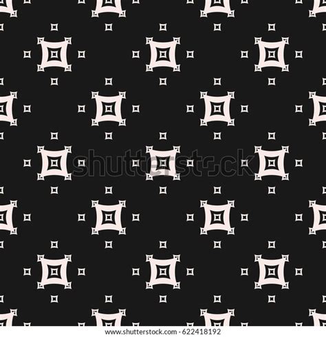 Vector Monochrome Seamless Pattern Abstract Geometric Stock Vector