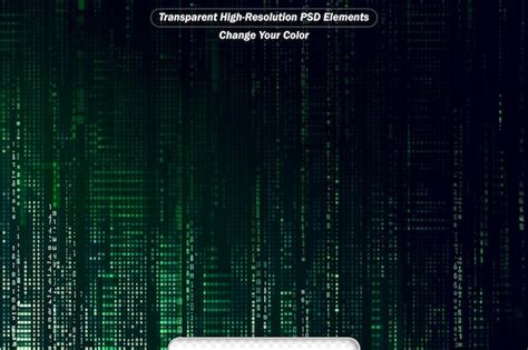 The Matrix Binary Code Premium AI Generated PSD