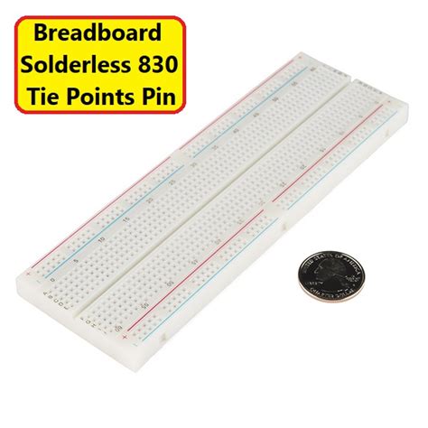 Breadboard Full Size Solderless White Prototype Test Circuit Board Plug