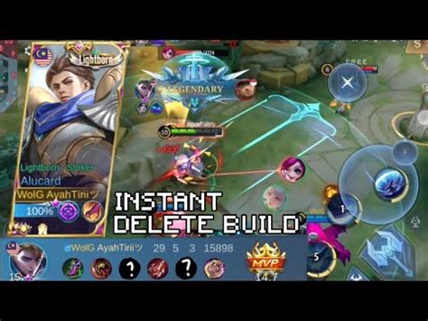 Alucard Op Build Hit Mobile Legend Youtube