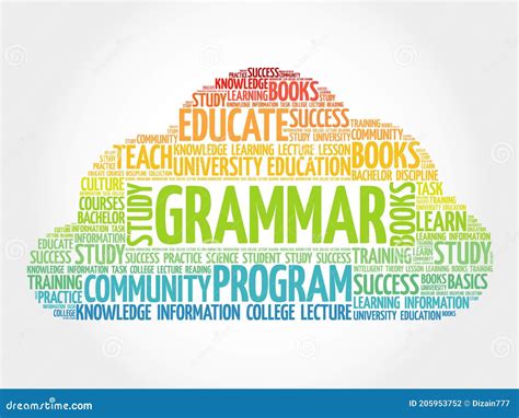 Grammar Word Cloud Stock Illustration Illustration Of Object 205953752
