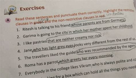 Exercises A Read These Sentences And Punctuate Them Correctly Highlight