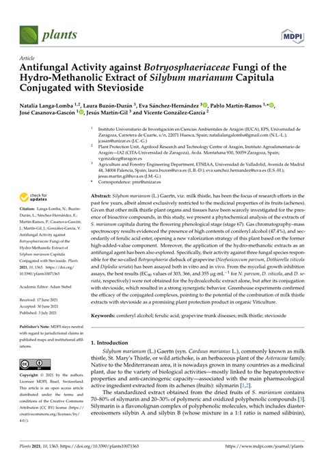 Pdf Antifungal Activity Against Botryosphaeriaceae Fungi Of The Hydro