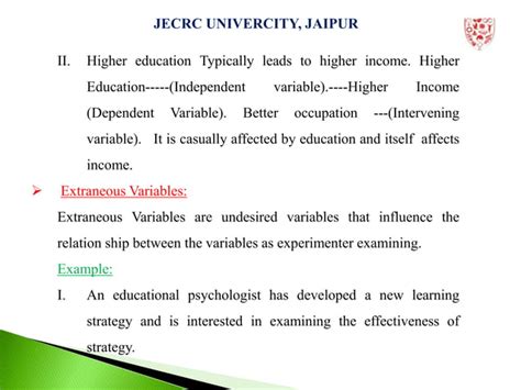 Variables For Research Methodology And Its Types Pptx
