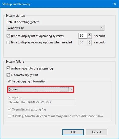 How To Manage Crash Dump Settings On Windows Windows Central
