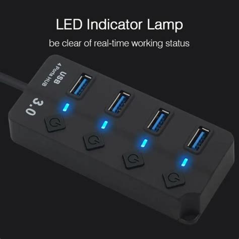 Popular Usb 30 Hub Usb Splitter 3 Hab Use Power Adapter 47 Port