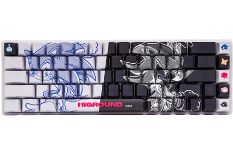 Higround X Sonic The Hedgehog Adventure Keyboard Gray Black Tw
