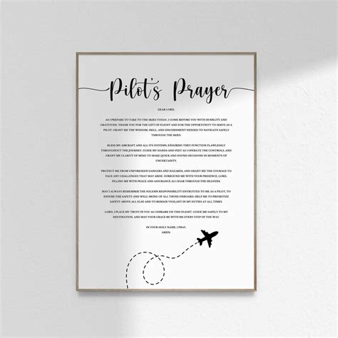 Pilots Prayer Pilot T Aviator Prayer Plane Christian Prayer Bible