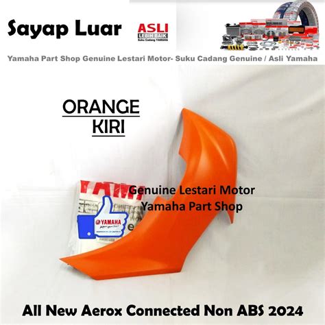 Cover Cowling Wing Outer Left Orange Orange All New Aerox Cyber City