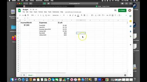 Google Sheets Tutorial - YouTube