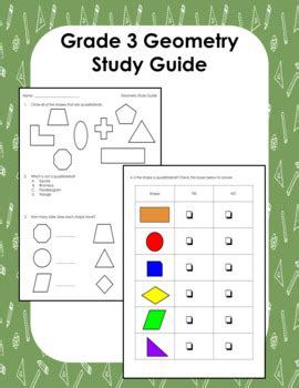 Geometry Study Guide Or Assessment By Kind Creations TPT