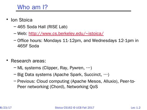 Lecture 1 Course Introduction And Overview EECS Inst Eecs