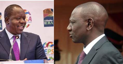 William Ruto Fred Matiangi Headed For Handshake As President Plans To