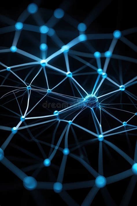 Abstract Ai Data Visualization With Neural Networks Stock Illustration Illustration Of Pattern