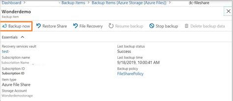 Tutorial Back Up Azure Files File Shares Azure Backup Azure Docs
