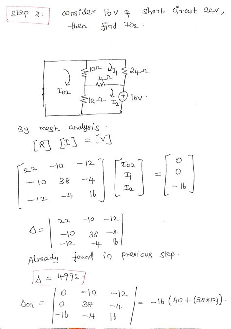 Solved Using Superposition Theorem Solve The Following Course Hero