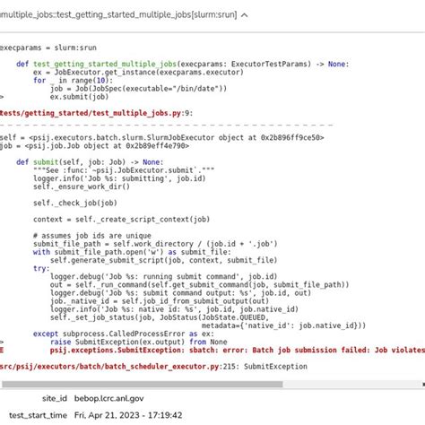 Screenshot Of The Test Results View Of The Psi J Testing Dashboard Download Scientific Diagram