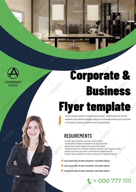 Corporate Promotion Introduction Leaflet Green Altitude Template