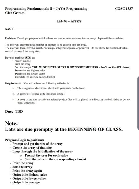 Solved COSC 1337 Programming Fundamentals II JAVA Chegg