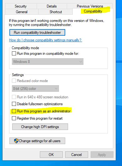 I Need Help With The Compatibility Tab Microsoft Qanda