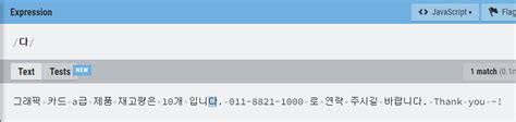 Javascript 정규 표현식 문법 Sydney Note