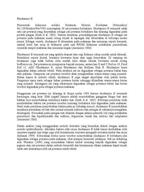 Rhodamine B | PDF