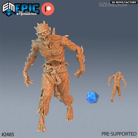 Thorn Zombie Angry From Epic Miniatures Haunting Catacombs Infantry