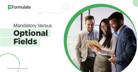 Mandatory Versus Optional Fields Formulate Design Blog