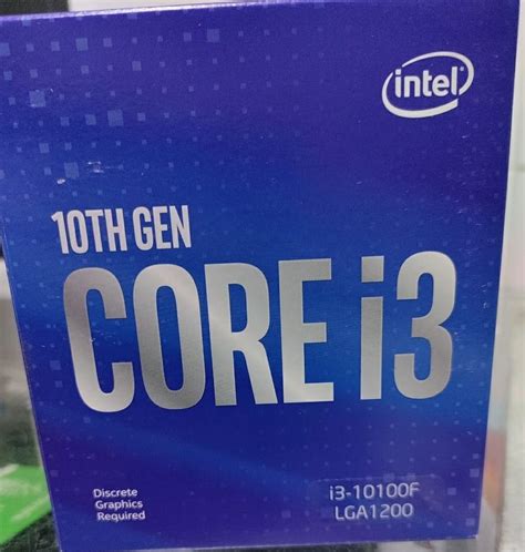 Intel Core I3 Processor 10 Th Gen, 128 Bit, Model Name/Number: 10100F ...