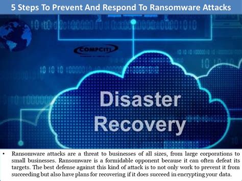 Ppt 5 Steps To Prevent And Respond To Ransomware Attacks Powerpoint