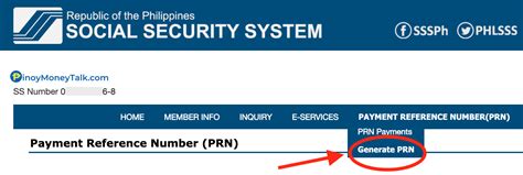 Where To Get SSS Payment Reference Number PRN Pinoy Money Talk