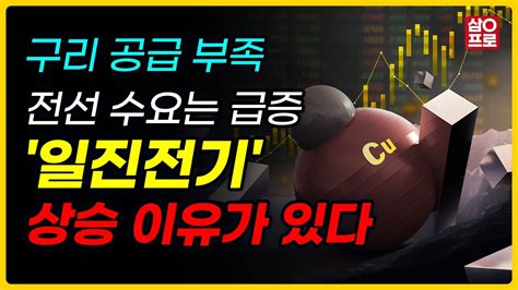 🔥전력소모가 큰 산업들 부상🔥 데이터센터 때문에 구리 가격 상승에도 전선 수요가 늘어날 수밖에 없어 주가에 호재 일진전기