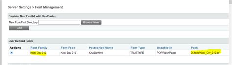 coldfusion cfdocument pdf showing empty for hindi language string