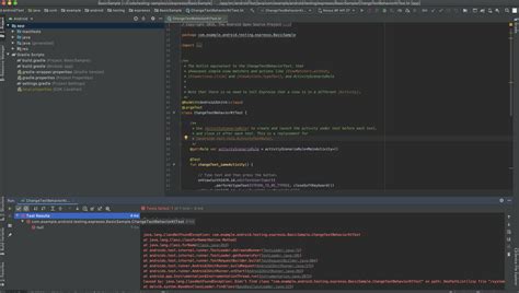 Unable To Run The Basicsample Kotlin Code Issue Android Testing Samples Github