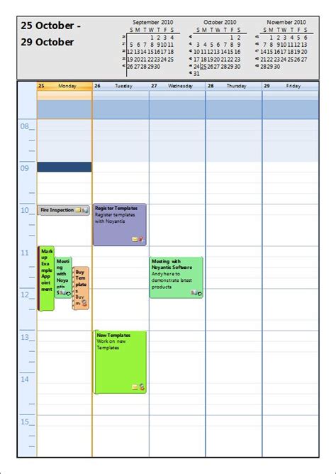 Calendar Wrapper Template Noyantis